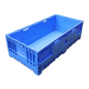 Collapsible Storage Durable Crates Plastic Straight Wall Container ...